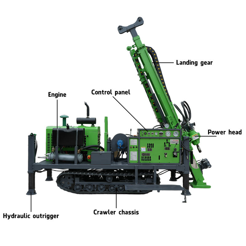 Fast Drilling Speed Reasonable Structure Crawler Diesel Powered Full ...