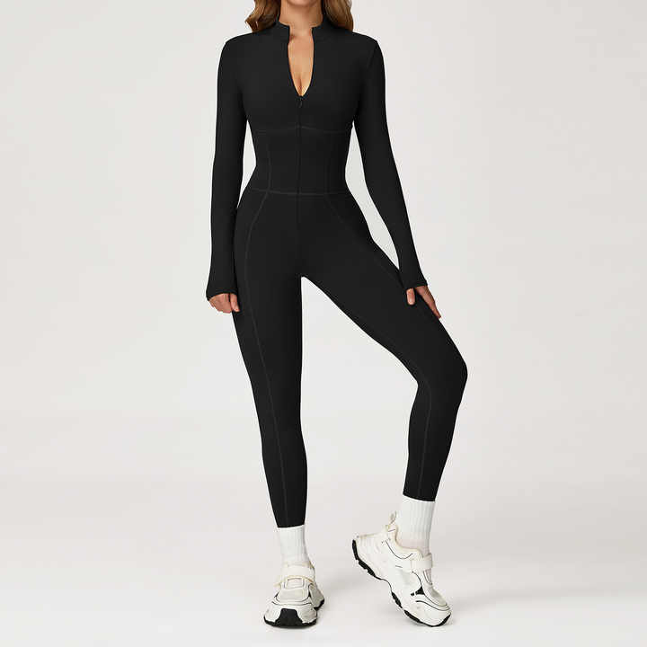 Aoyema Custom Sports One-Piece Warm Long Sleeve Bodysuit Stand Collar ...