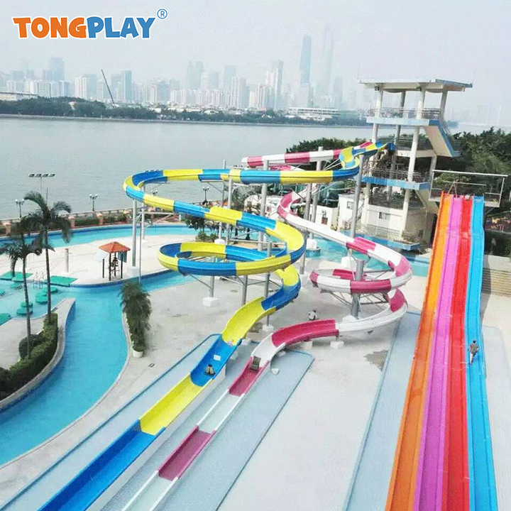 Playground Outdoor Aquatic Park Water Slide Custom Overall Design for ...