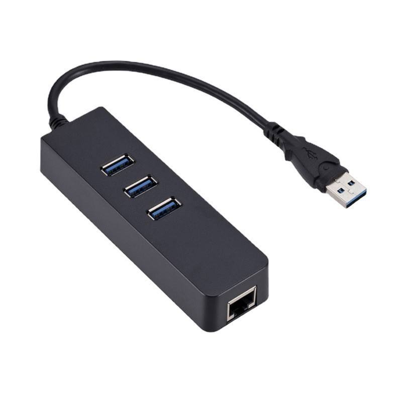 USB3.0 External Wired Gigabit Ethernet NIC RJ45 Converter Hub 10/100 ...