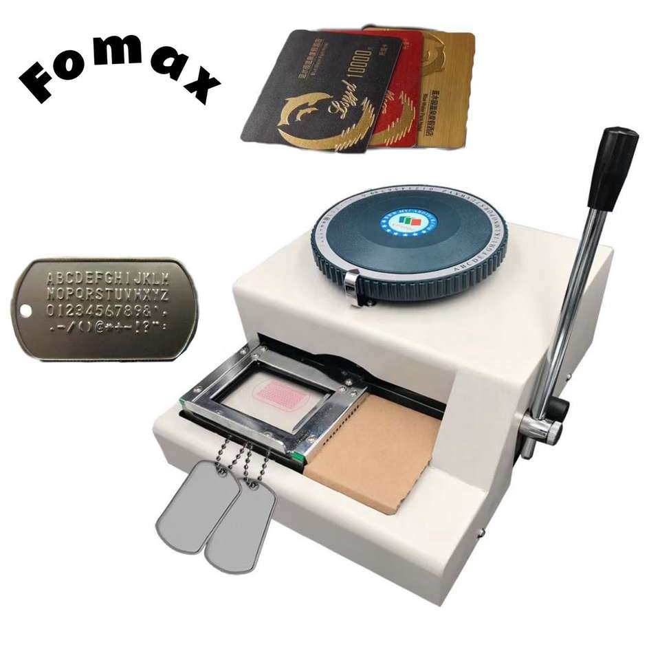 Semi-Automatic Heat Press Machine for Pet Identification Card Metal Dog ...