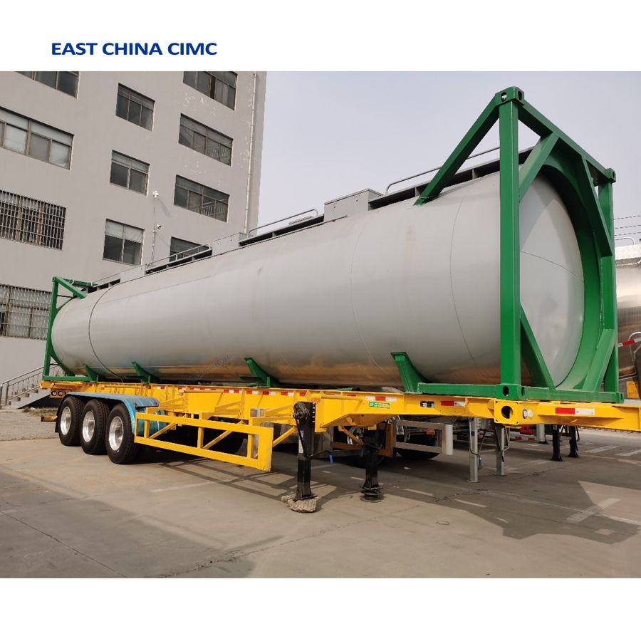 CIMC ISO Tank Container 50 CBM Bulk Cement 40FT Cement Tank Container ...