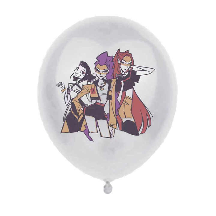 Demon Hunters Theme Balloon Birthday Party Decorations Background ...