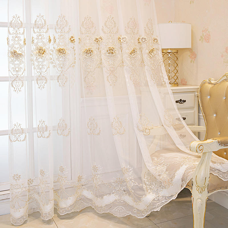 Sunny Textile Chenille Window Curtains European Style Curtains for Home ...