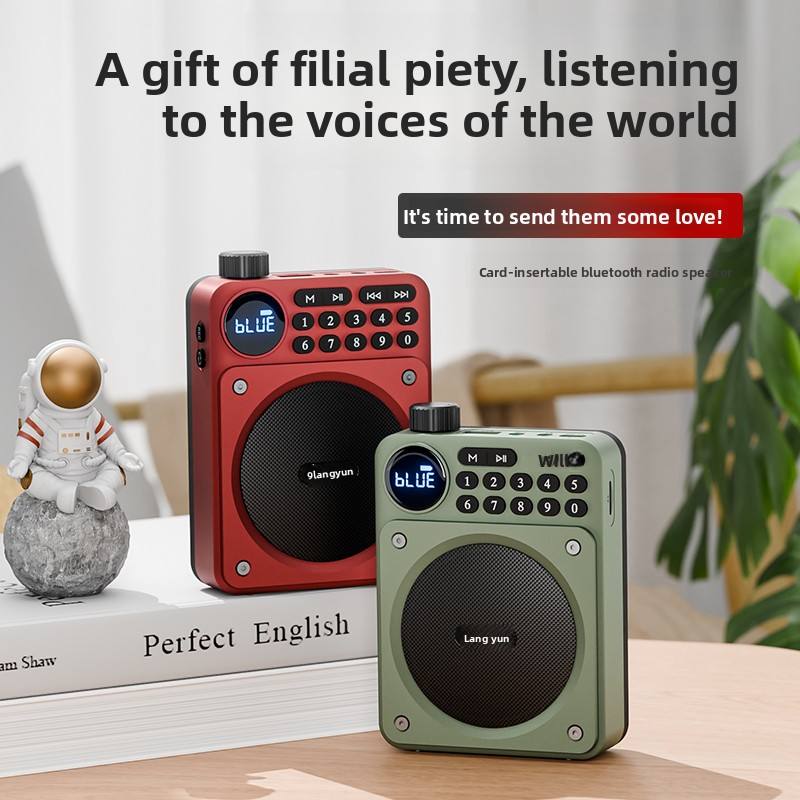 Portable 3-in-1 FM Radio with Bluetooth Speaker SD Card MP3 Player ...