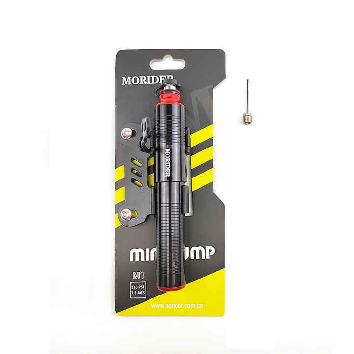 MORIDER 110PSI Outdoor Cycling MTB Road Bike Tire Aluminum Alloy Hand Pump with Mini Manual Air ...