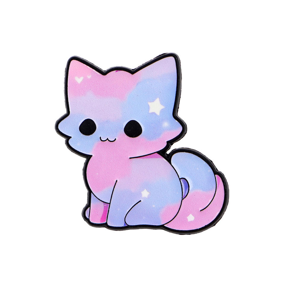 Rainbow Cat Brooch Cartoon Metal Badge Creative Colorful Gradient Color ...
