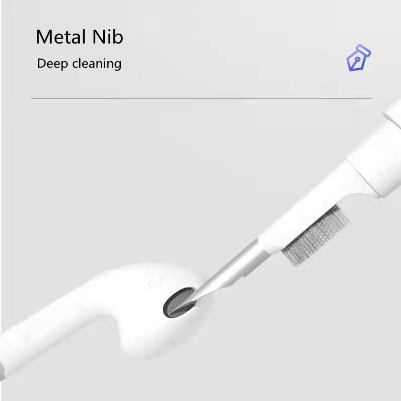 For Airpods Cleaning Kit Microfiber Earbuds Cleaning Pen Brush Wireless ...