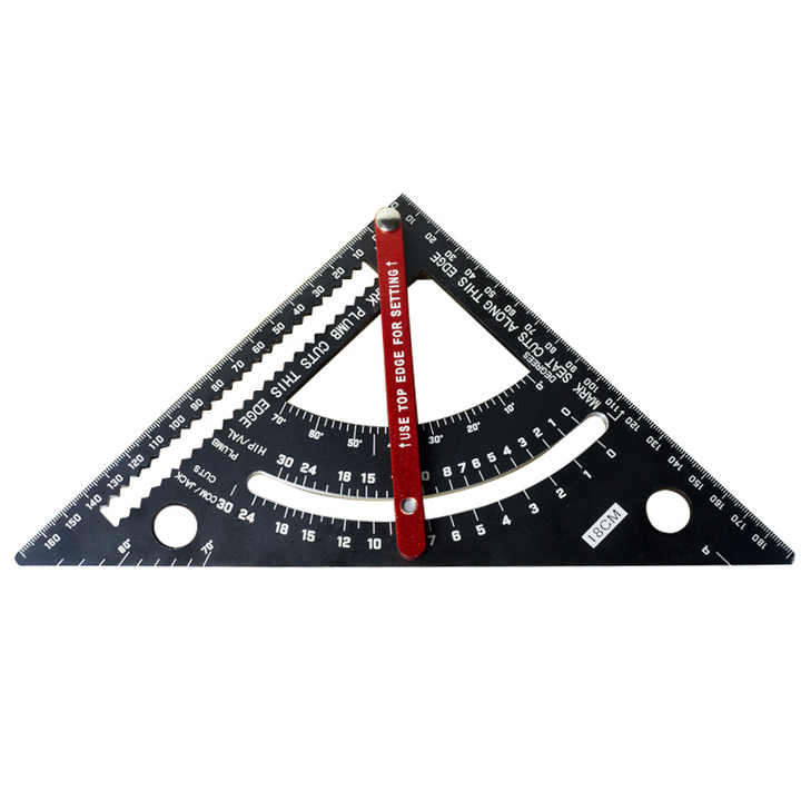 7 Inch Adjustable Triangle Ruler - Precision Woodworking Tool