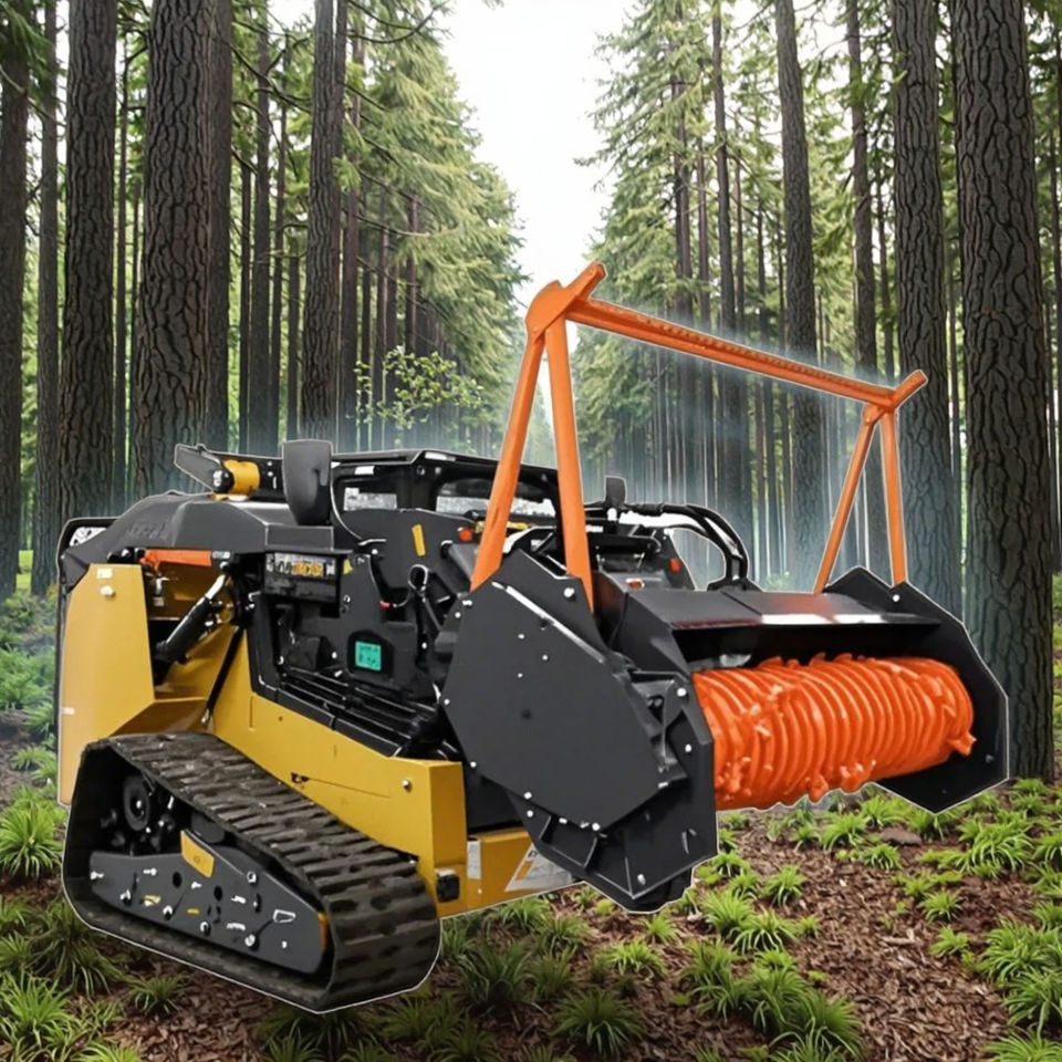 Heavy Duty Forestry Mulcher Track Wood Chipper Shredder for Land ...