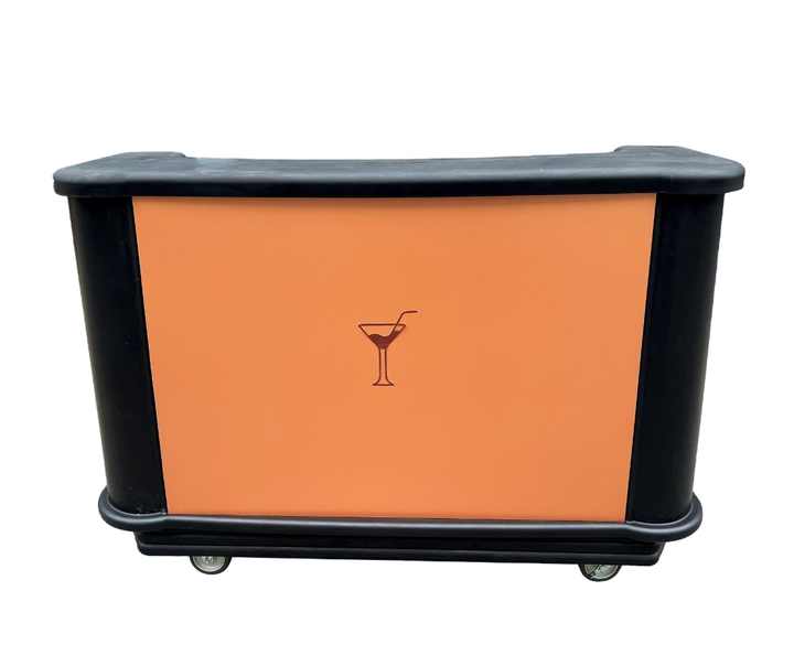 JD-M3288 Durable Brown Moving Portable Bar Carts for Outdoor Use ODM