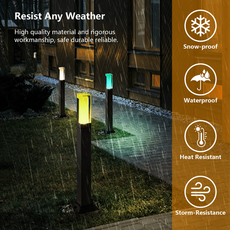 Gouly Smart App Control RGBW LED Bollard Light 6W 24V IP65 Waterproof ...