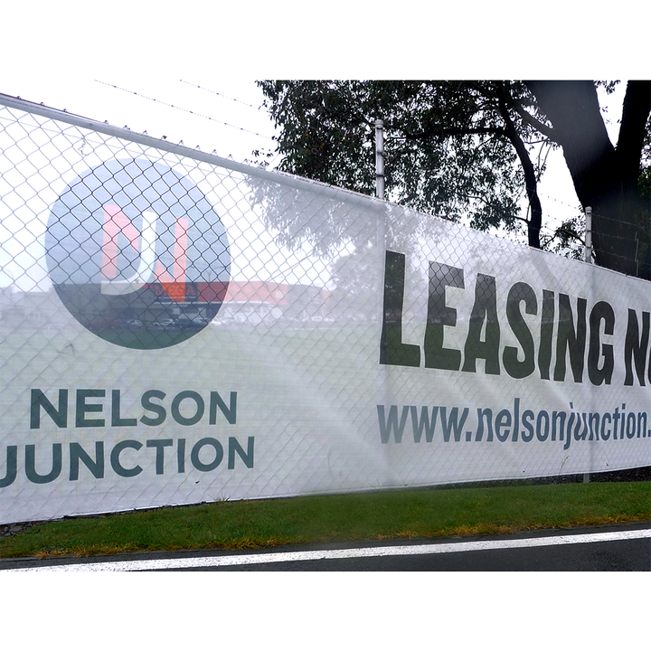 Custom See Through PVC Mesh Long Event Banner Advertising Perforated ...