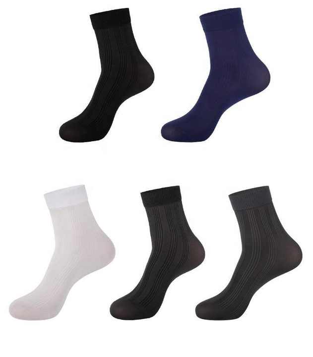 Wholesale 10 Pairs Gift Box Set Summer Thin Socks Ice Silk Sheer ...