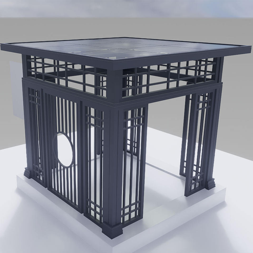 Marine Grade Aluminum Pergola With Retractable Canopy For Cruise Ship ...