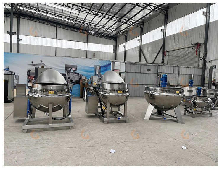 Electric Jacketed Cooker with Stirrer / Tilting Soup Cooking Jacketed ...