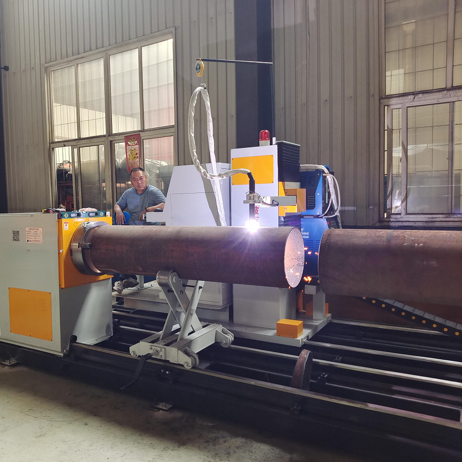 The Pipe Prefabrication Intersection Line Cutting Machine with ...