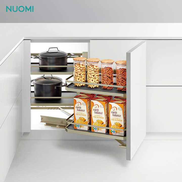 NUOMI Kitchen Corner Cabinet Basket Pull Out - Maximize Space