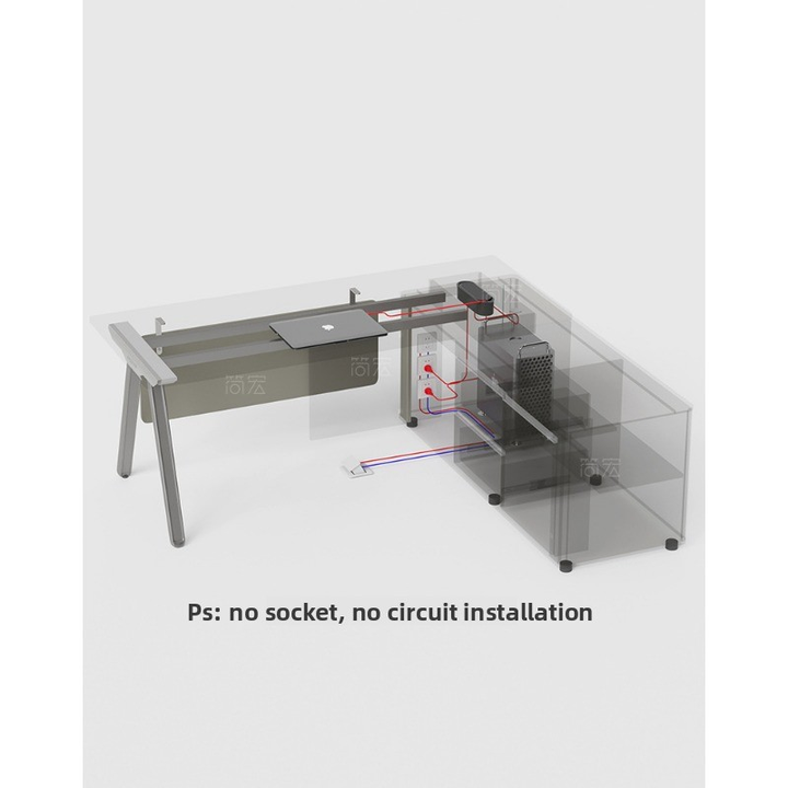 Supervisor Manager Desk and Chair Combination Minimalist Style ...