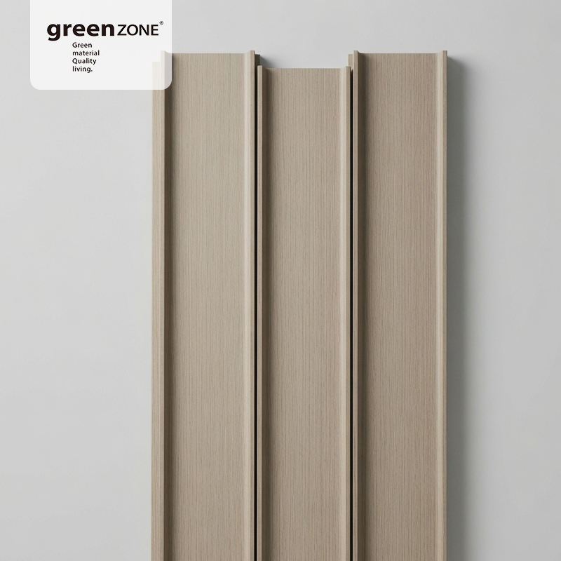 Grooved White WPC Wall Decorations Panel for Home Luxury Living Room ...
