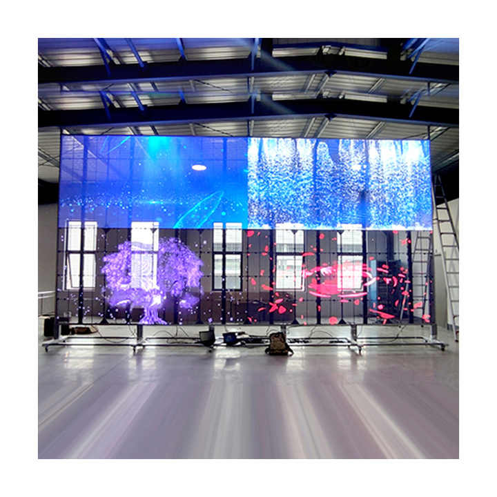 Commercial Glass Window Wall Advertising Film Screen Led Display ...
