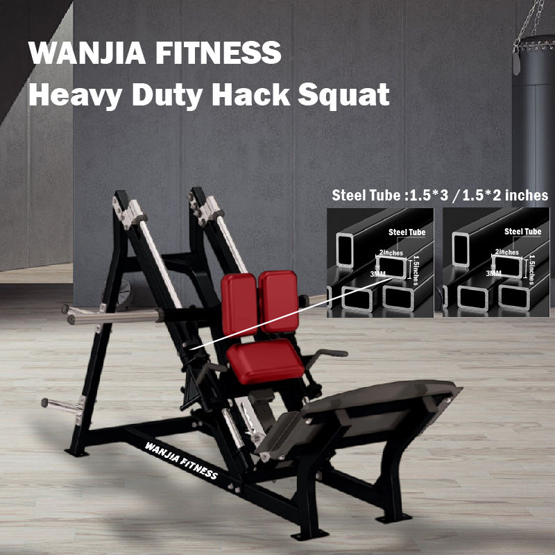45 Degree Incline Leg Press Hack Squat Machine for Strength Training