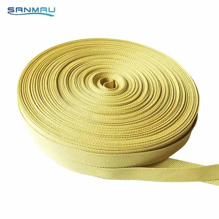 100% Pure 1\" Aramid for Kevlar 25mm Width 3mm Thickness Flat Wicking ...