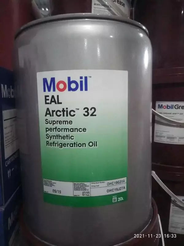 Mobil EAL 32 Refrigeration Compressor Oil 20L Pail for HFC Systems POE ...