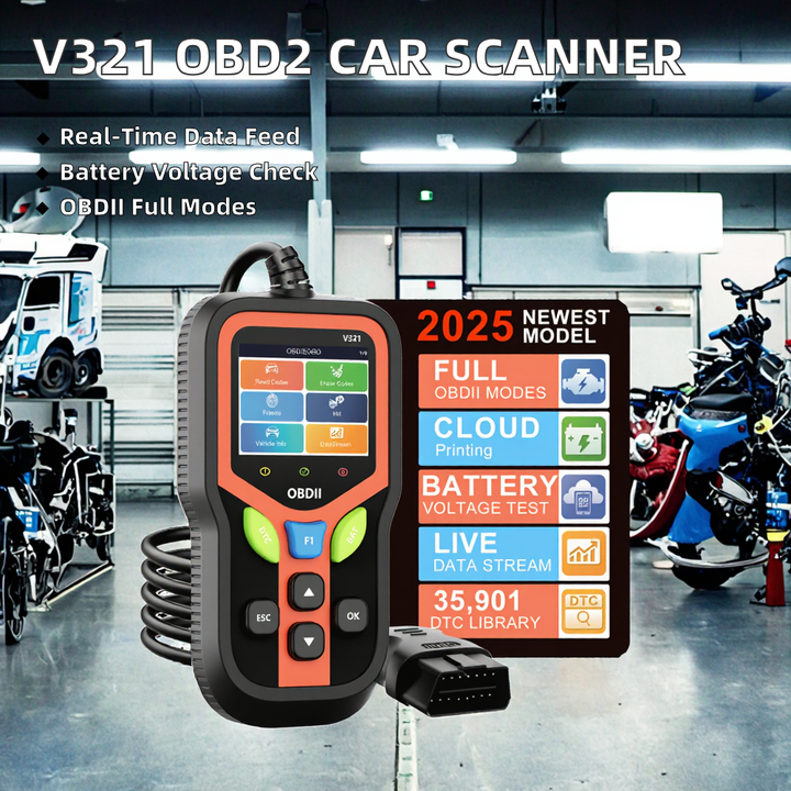 ATDIAG V321 OBD2 Car Scanner - Efficient Fault Detection