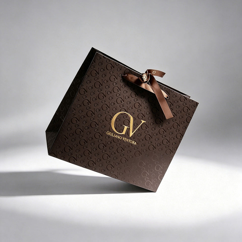 Hot Stamping Custom Logo Shoulder Ribbon Handle Luxury Boutique Paper ...