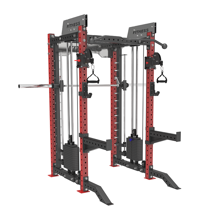 All In One Smith Machine Power Rack With Lat Pull Down System Smith ...