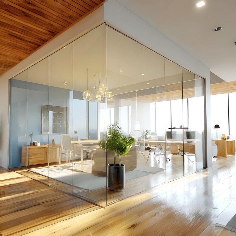 Frameless Glass Partition System-Modular Movable Office Cubicle Walls ...