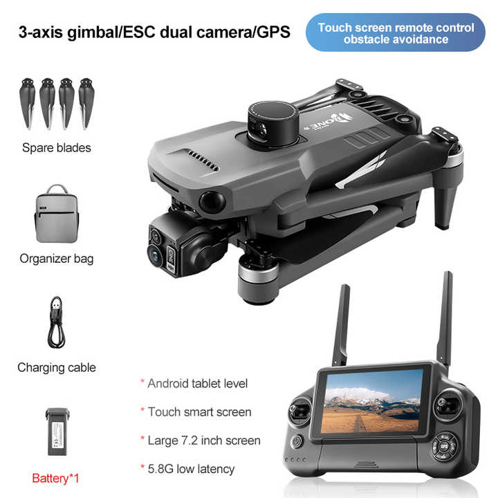 D12 RC Drone - 4K Professional Gimbal with Obstacle Avoidance