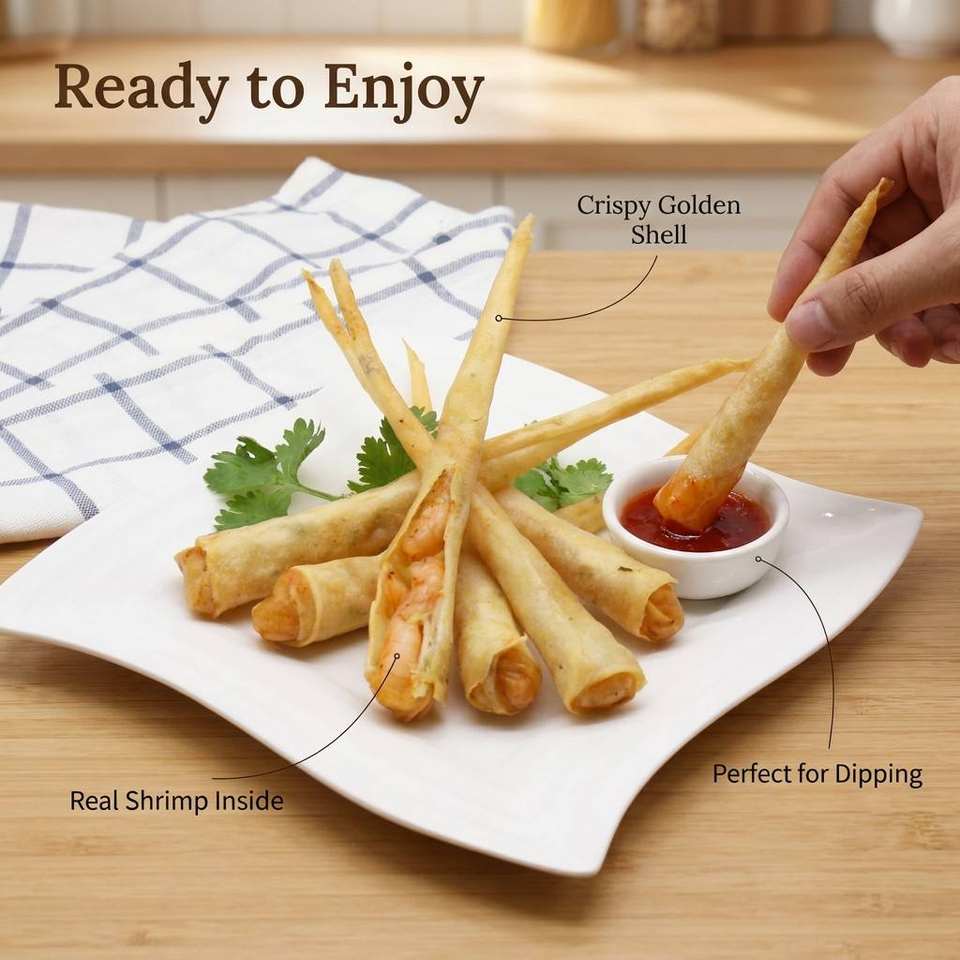 Frozen Crispy Shrimp Spring Rolls IQF Ready to Fry Bulk Wholesale ...