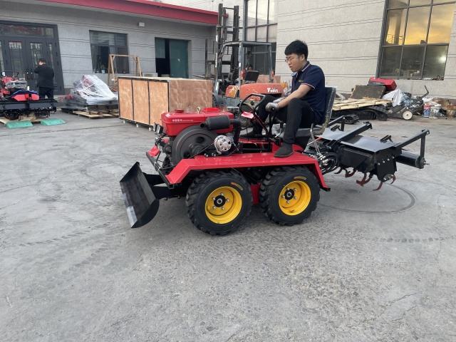 Mini Power Tiller 25HP Farm Cultivator Machine 4WD Mini Tractor ...