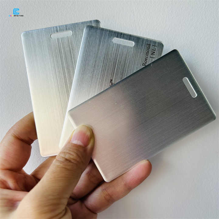 Printable Engraved Stainless Steel NFC Metal Card Custom NFC Metal ID ...