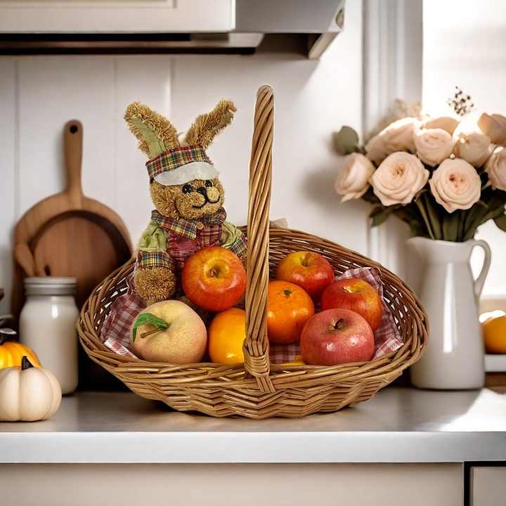 Wholesale Natural Willow Hanging Basket Handmade Wicker With Handles ...