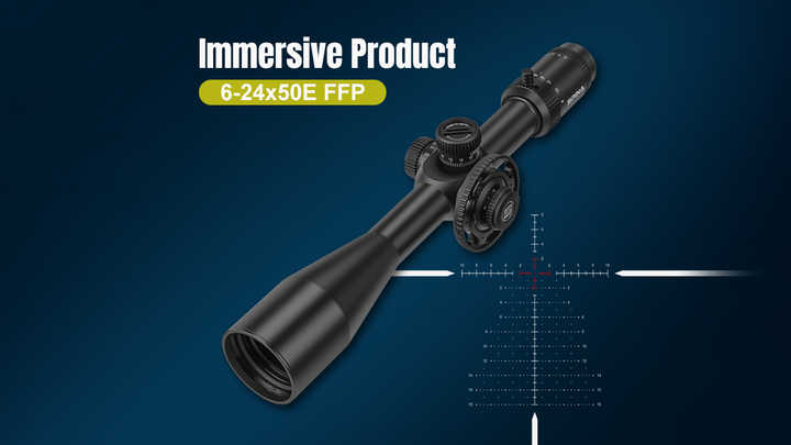 6-24x50 FFP IR Optics Scope Hunting Fully Multi-Coated Illuminated ...