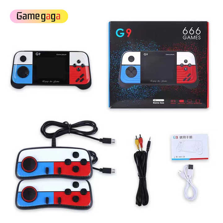 Yo G9 Handheld Game Consoles 8 Bit Classic Games Double Gamepad AV Out ...