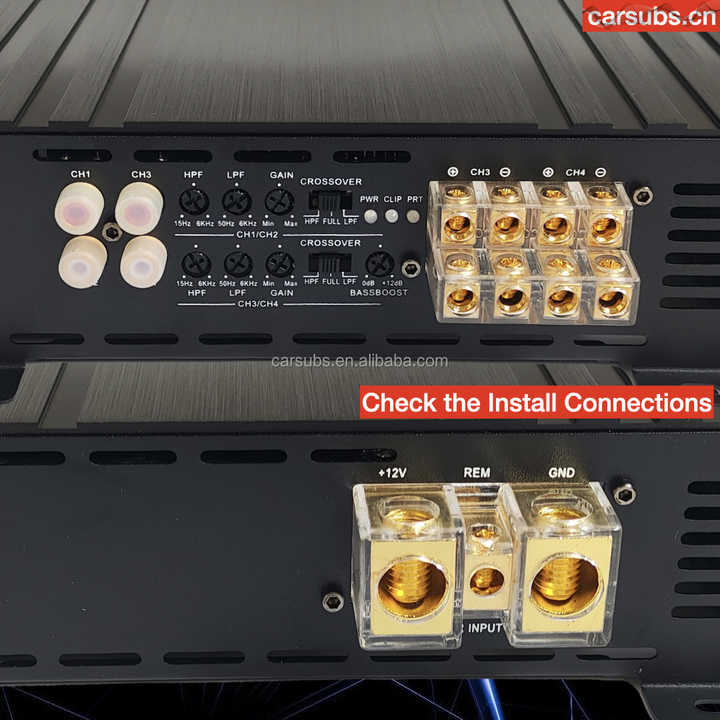 Fullrange Brazilian 500W Subwoofer Car Amplifier 4CH OEM | Wholesale