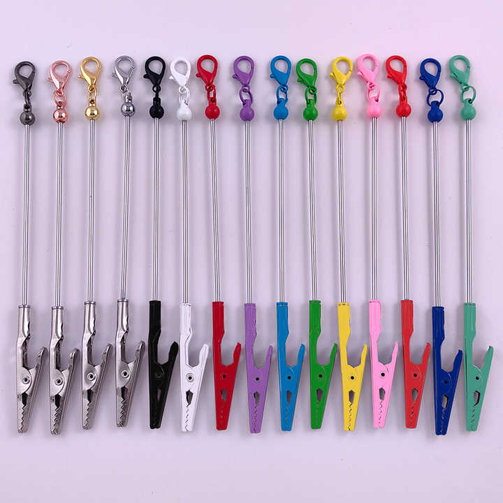 DIY Metal Bar Crocodile Clips Holder Jewelry Making Tools Clamps Card ...