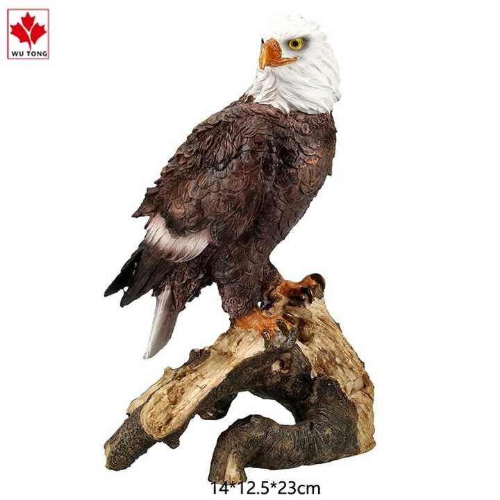 Custom Resin Crafts Eagle Statue Garden Decoration Hawk Figurine