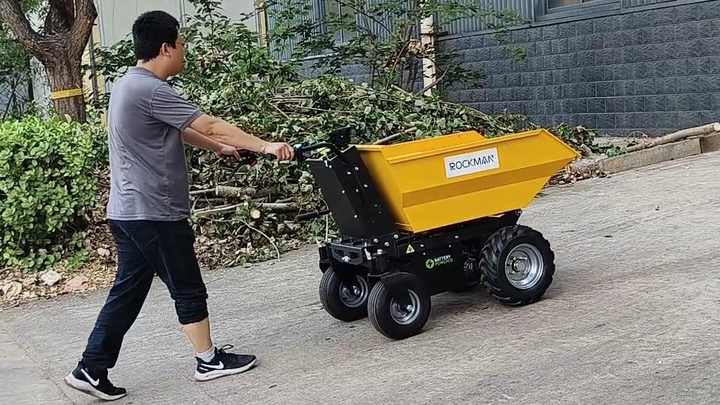 Saudi Arabia Electric Four Wheel Brushless Motor Mini Wheelbarrow