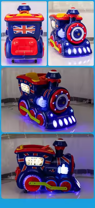 Coin Operated Electric Train Kiddie Ride Game Machine Swing Game ...