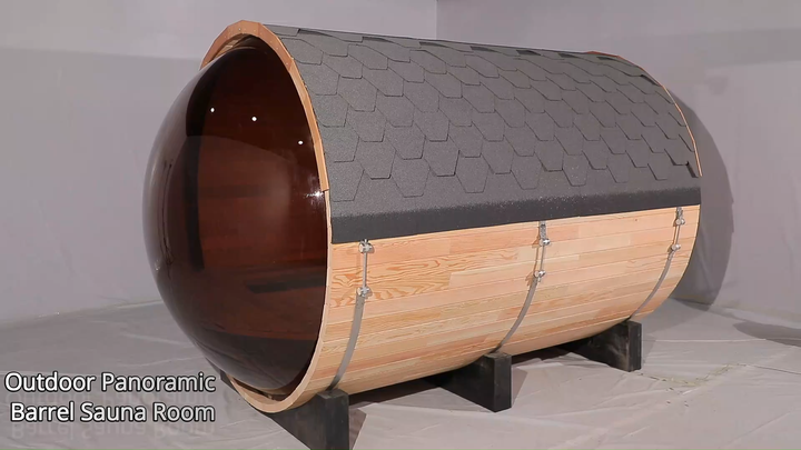 Large Wooden Outdoor Traditional Steam 8 Person Cedar Panoramic View ...