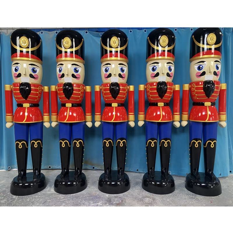 Customization Fiberglass Figurine Fiberglass Nutcracker Sculpture Xmas ...