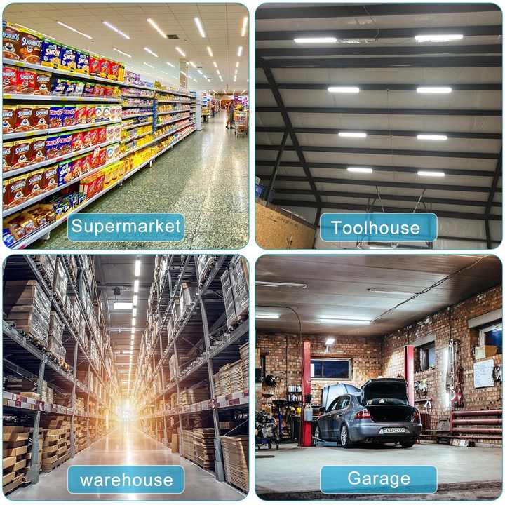 Warehouse Low-Bay LED Linear Lights - Fireproof & Durable