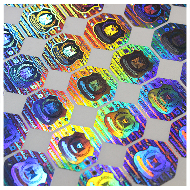 Custom self adhesive hologram sticker hologram label