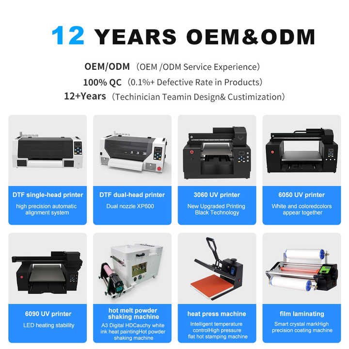 KECAI 24 Inch A1 60cm Dual XP600 Printhead DTF Inkjet Printing Roll Film Transfer A1 DTF Printer ...