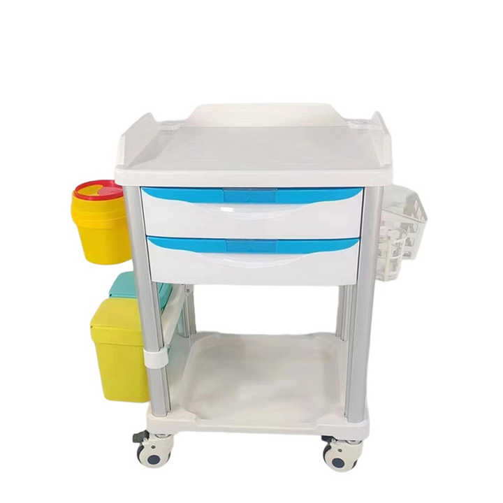 Medical Grade Hospital Furniture Emergency Drawers Trolley with Metal ...